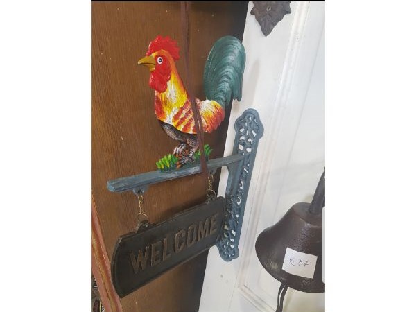 Welcome - Cockerel sign - H90 - Kilkenny Architectural Salvage & Antiques