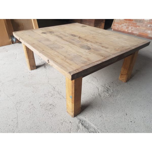 Timber Table - Hardwood Panel - KAS182 - Kilkenny Architectural Salvage ...