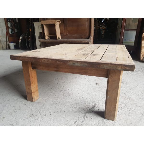 Timber Table - Hardwood Panel - KAS182 - Kilkenny Architectural Salvage ...
