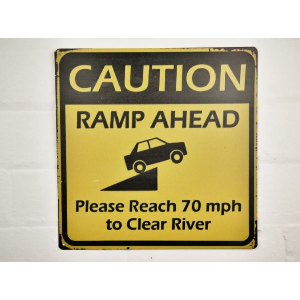 Sign - Caution Ramp Ahead - D5825 - Kilkenny Architectural Salvage ...