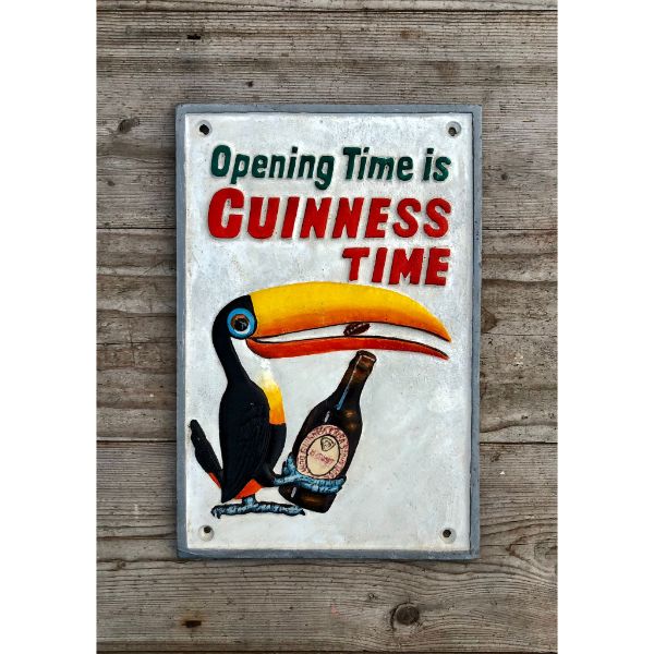 Guinness - Opening Time - Cast Iron - Rectangle - HS126 - Kilkenny ...