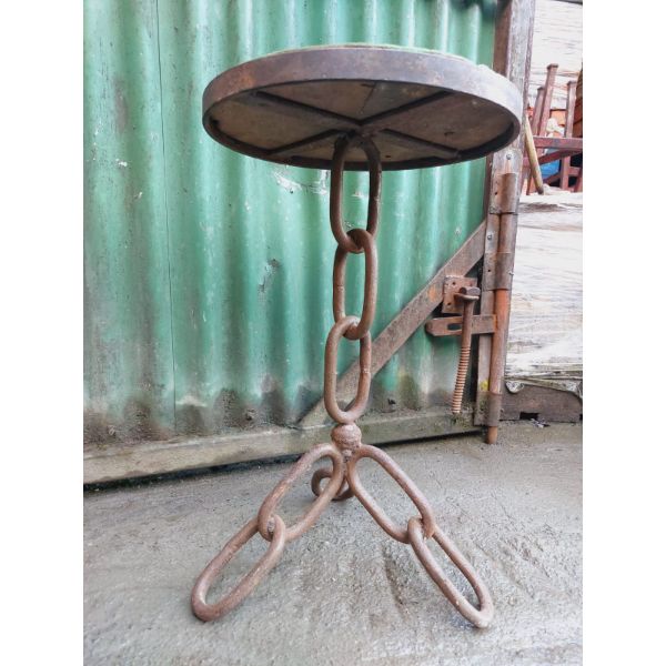 Bar Chain Stool - Green Top - KAS286 - Kilkenny Architectural Salvage ...