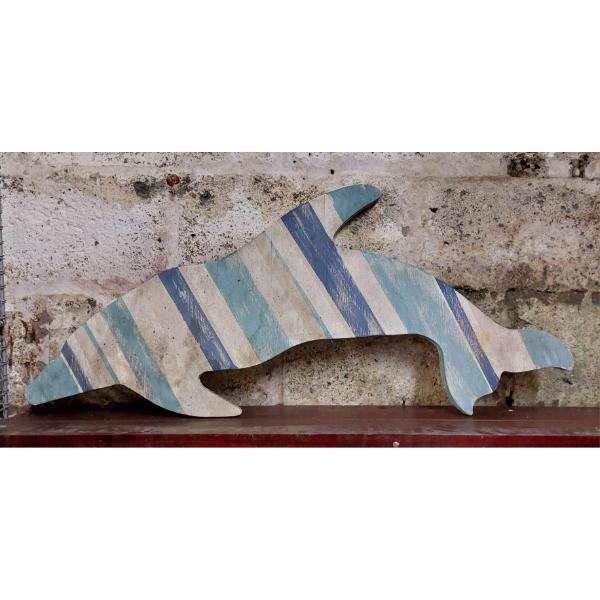 Handmade Wooden Dolphin - Large - Blue & White - KAS391 - Kilkenny ...